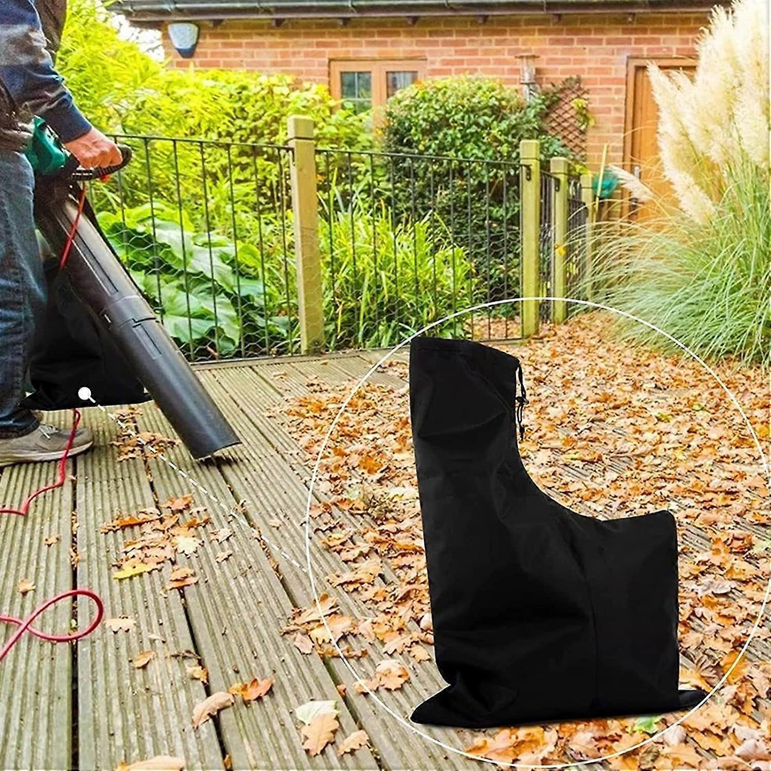 Outdoor Garden Leaf Blower Oxford Cloth Vacuum Bag (Black) 1 Pieces ...