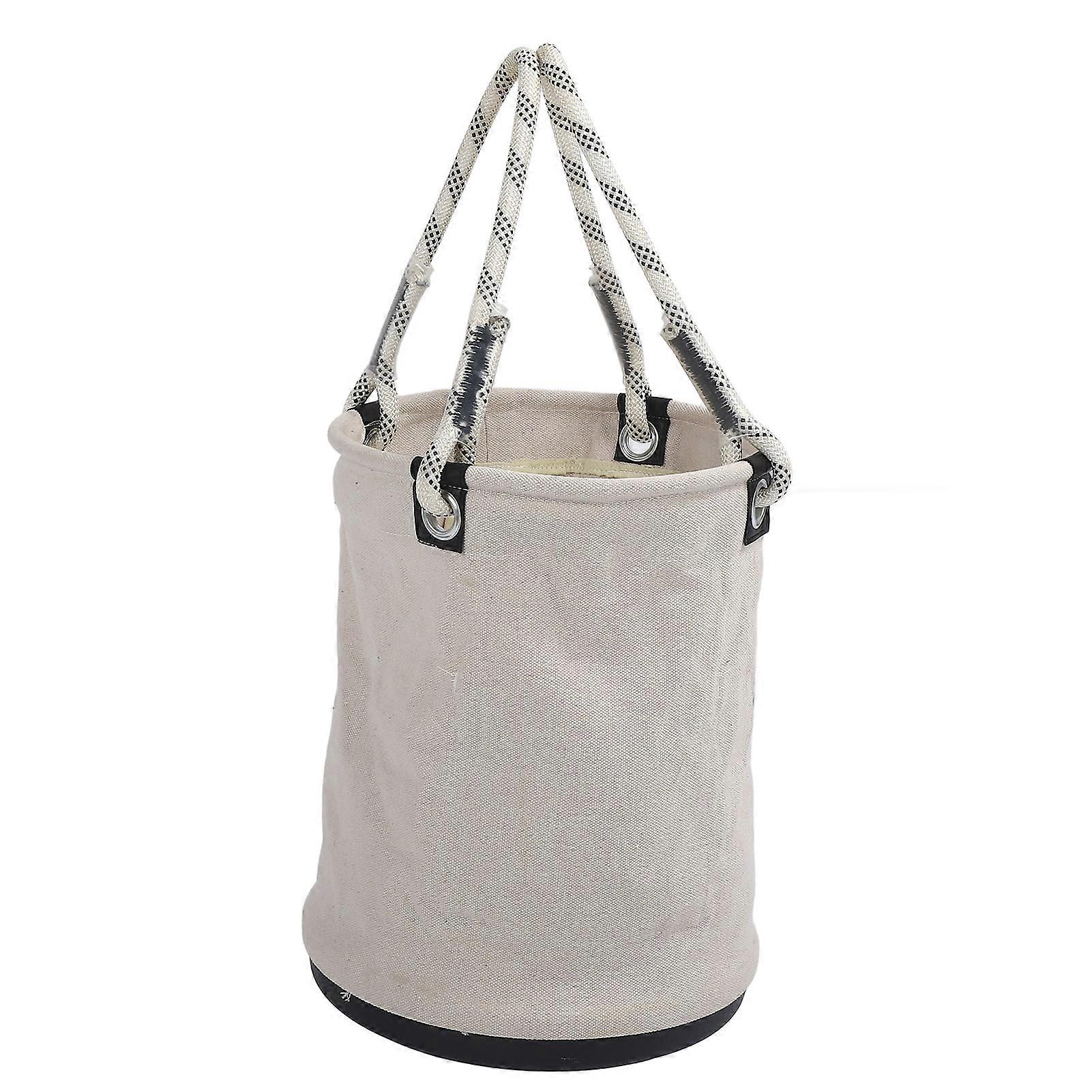 Canvas Bucket 40x30cm 30KG Load Bearing Plastic Bottom Nails Bolts Tool ...