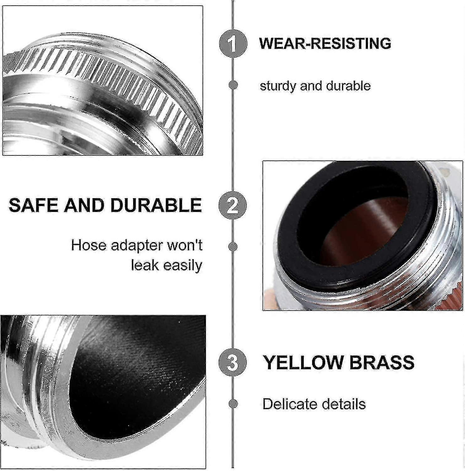 7pcs/set Faucet Aerator Adapter Kit,brass Kitchen Faucet Accessories ...