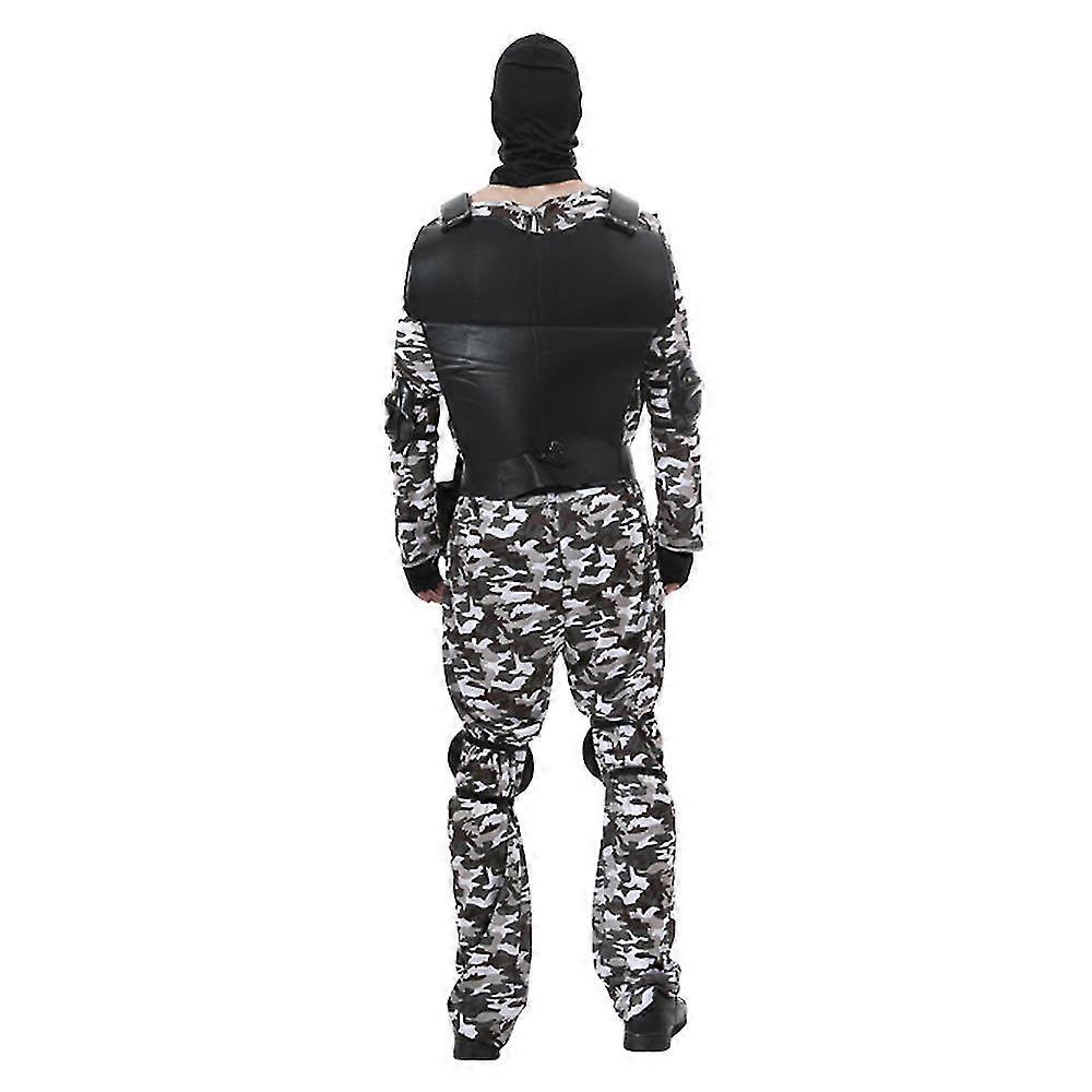 Men SWAT Costume Halloween Costume For Adult S.W.A.T. Police Cosplay ...
