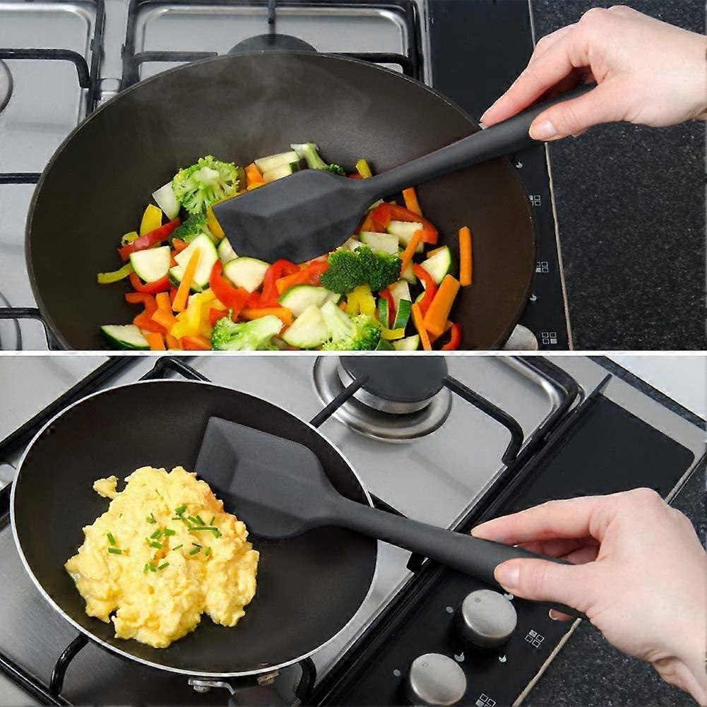 Set of 4 Silicone Spatulas, Silicone Kitchen Utensils with Metal Core ...