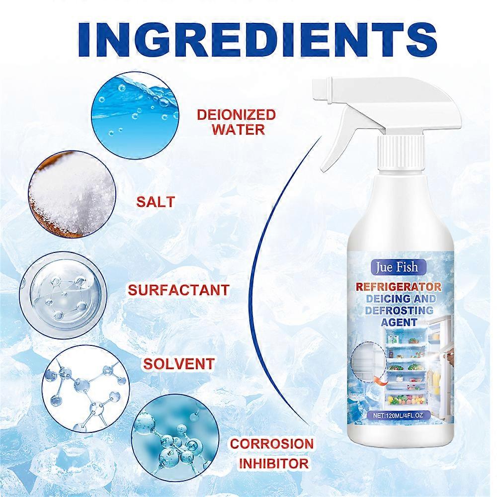 Defrosting Spray For Fridge Freezer,120ml Refrigerator Defrosting ...