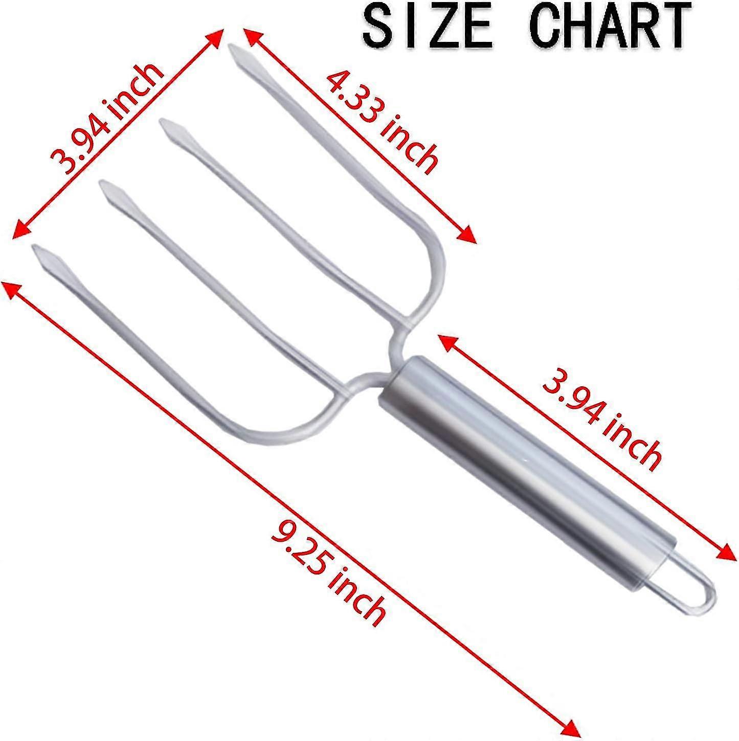 Stainless Steel Turkey And Poultry Lifters Set Of 2 - Four Needle Meat ...
