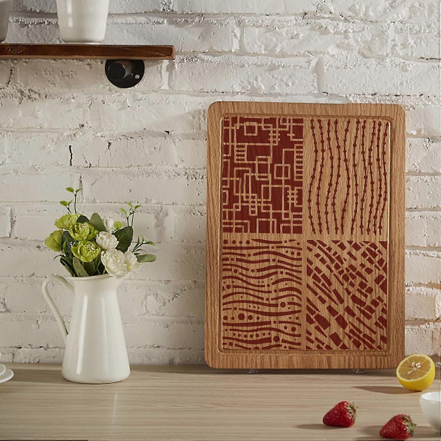 Linear Texture Painting Stencil 11.69x8.27 Inch Reusable DIY Art and ...