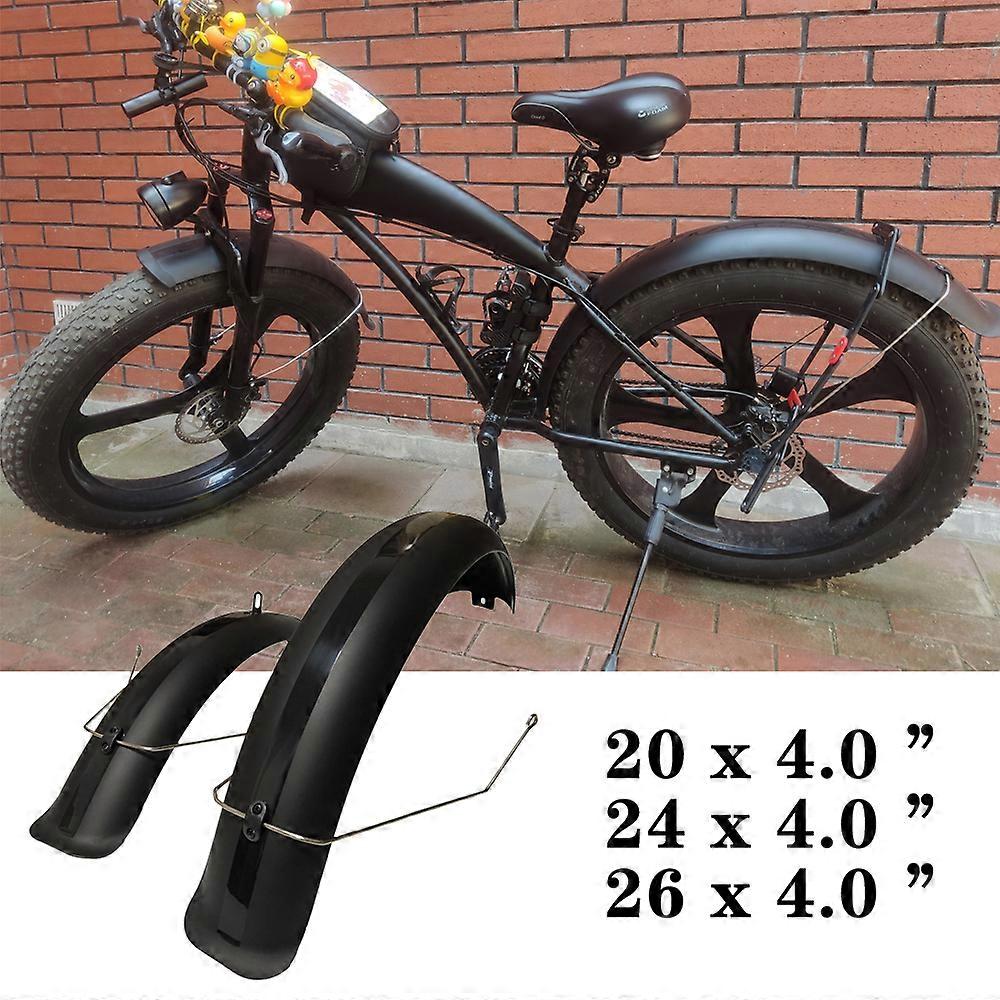 Bicycle Fender Set 20x4.0 Wide Front Rear Mudguard Off-road Fat Tire ...