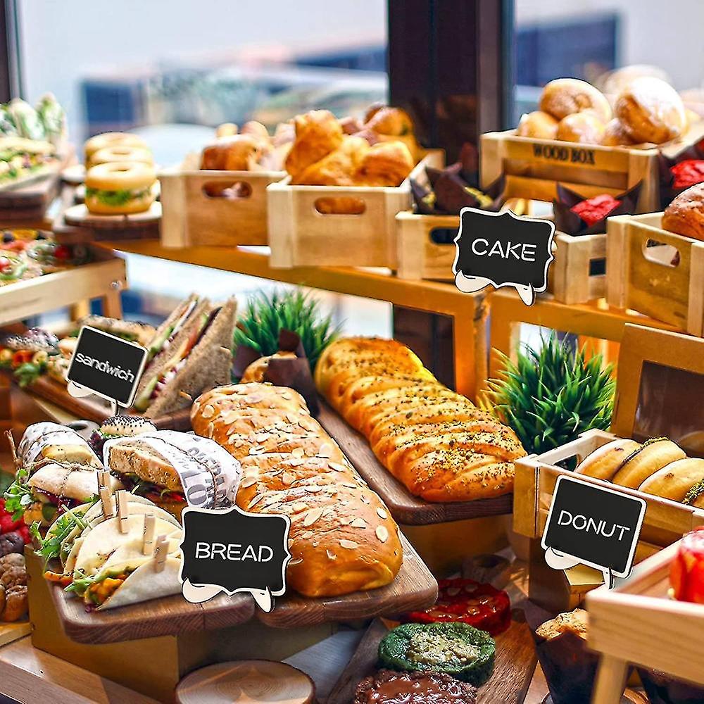 Mini Chalkboard Sign 20 Pack Food Labels For Party Buffet, Wooden Small ...
