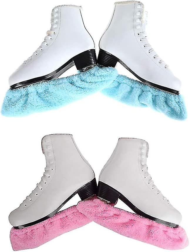 2 Pair Ice Skating Hockey Figure Skates Blade Cover Protector Soaker ...