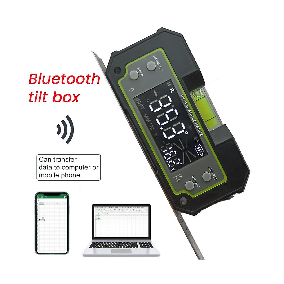 Bluetooth Level Inclinometer Dual Axis Digital Protractor Measuring ...