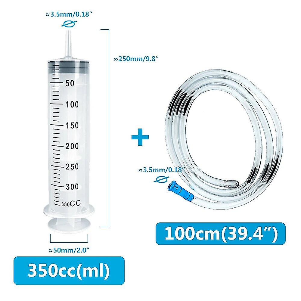 50ml 100ml 150ml 200ml 250ml 350ml 550ml Large Capacity Syringe Reusable Plastic Pump Nutrient ...