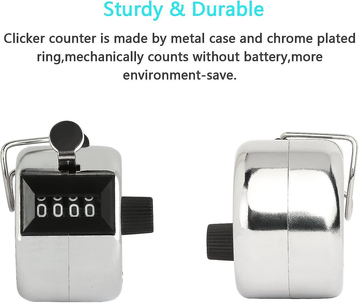 Hand Tally Counters Display Metal Mechanical Clicker Lap Counter With ...