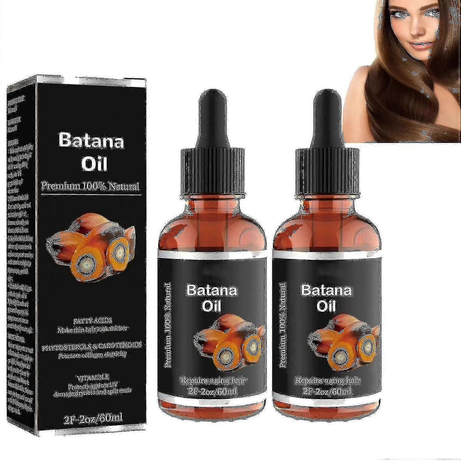2pcs Natural 100% Pure Batana Oil For Hair Growth Batana Oil Butter ...