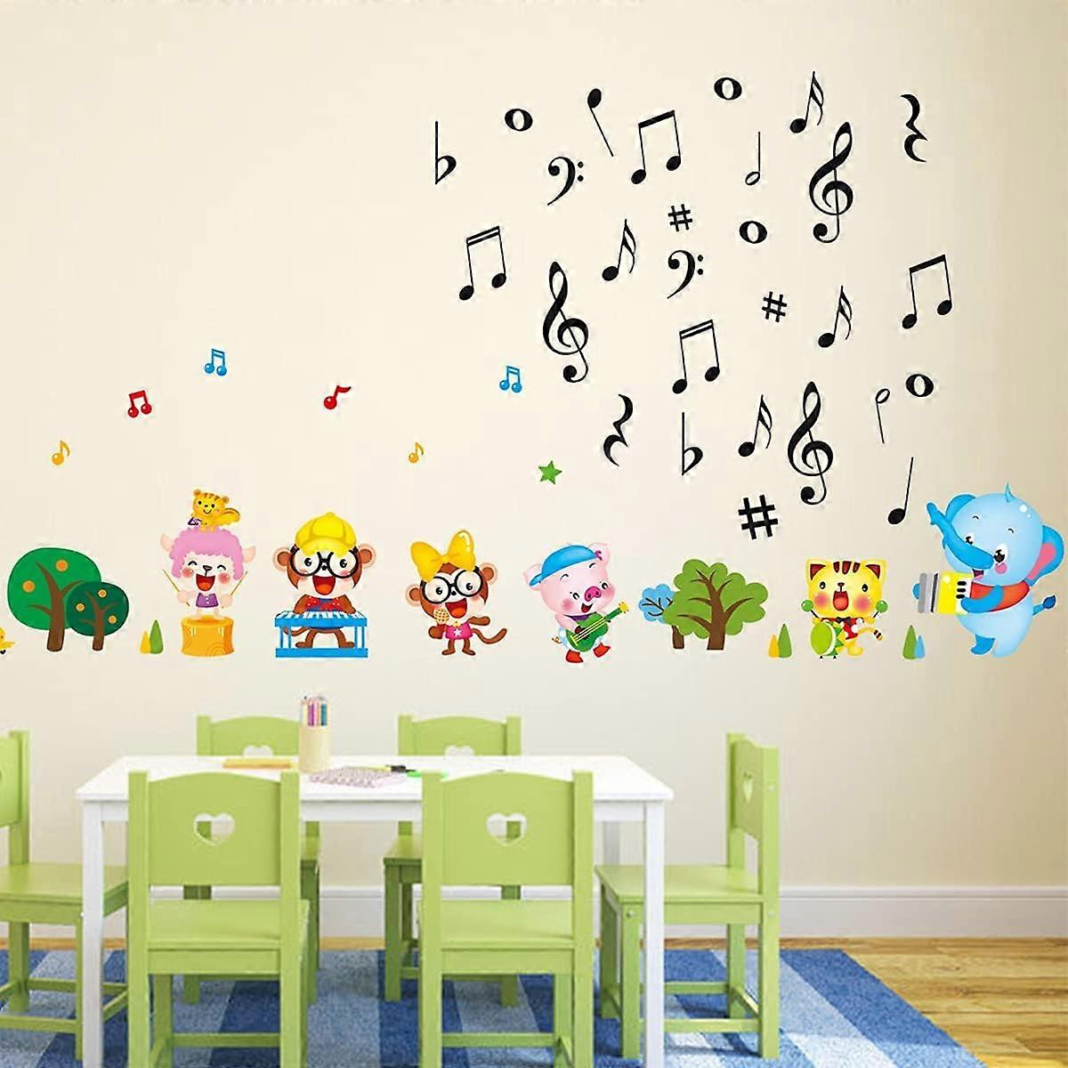 Musical Note Wall Decals Music Wall Stickers PVC Material Decals for ...