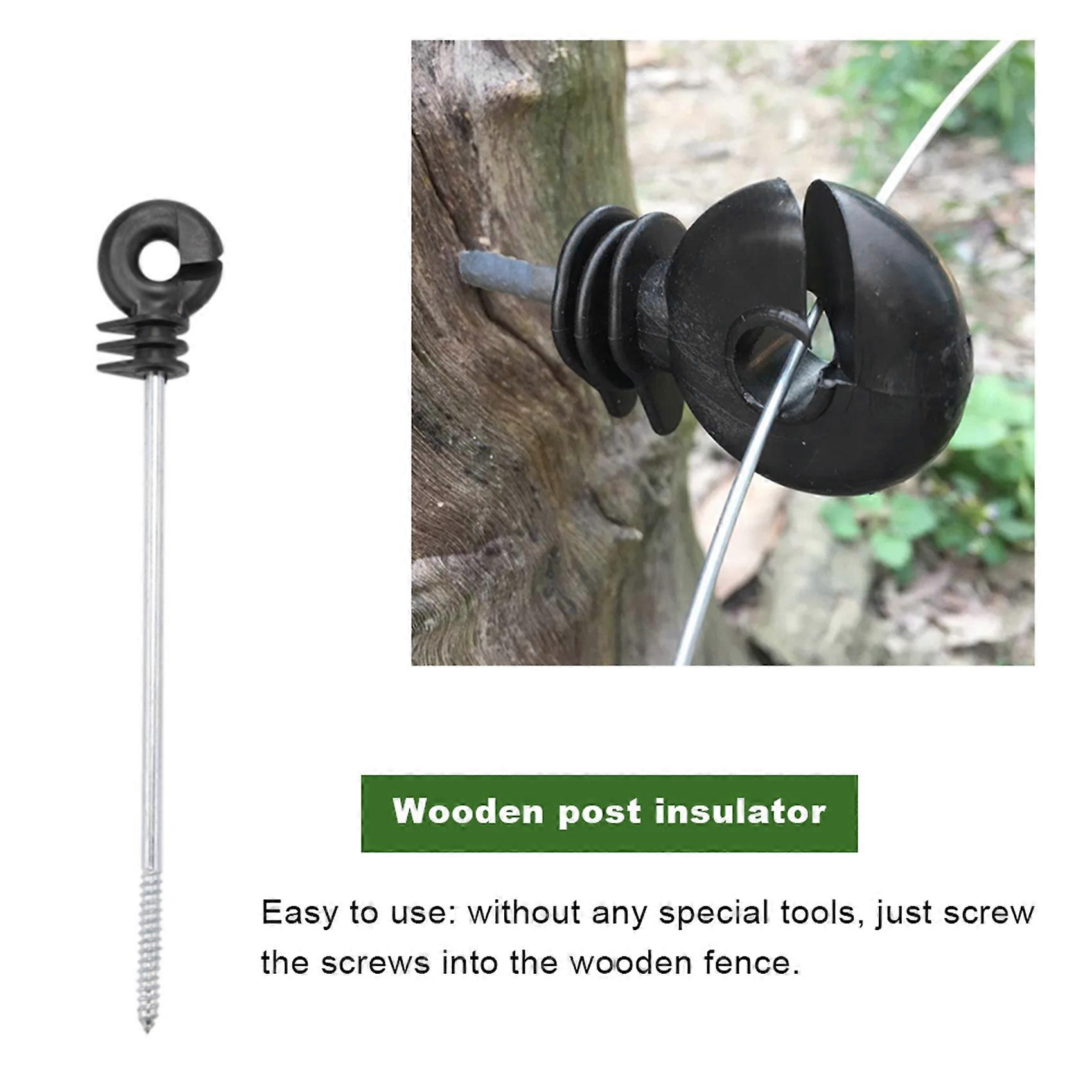 25 PCS Electric Fence Distance Insulators, Plastic Ring Insulators Long ...