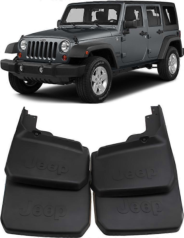 Genuine Mopar Splash Guards Mud Flaps For 2007-2018 Jeep Wrangler JK ...