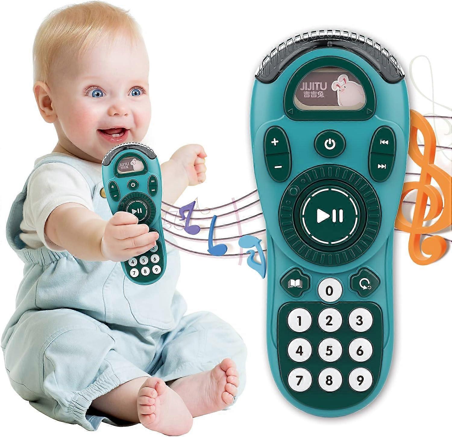 TV Remote Control Toys Rotating Light and Sound Children's Music Early ...