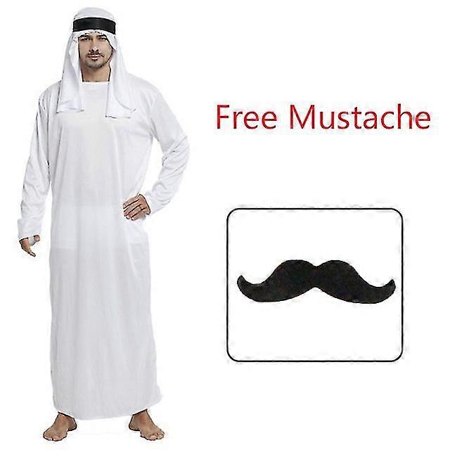 Men Arabia Arab Sheikh Costume Shepherd Arabian Prince Cosplay For ...