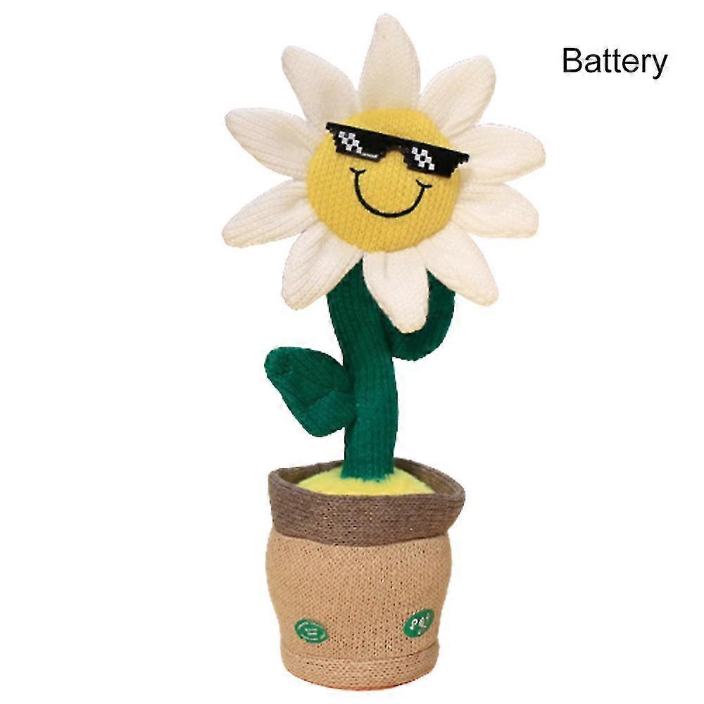 Electric Dancing Sunflower Stuffed Plush Doll Singing Twisting Rabbit ...
