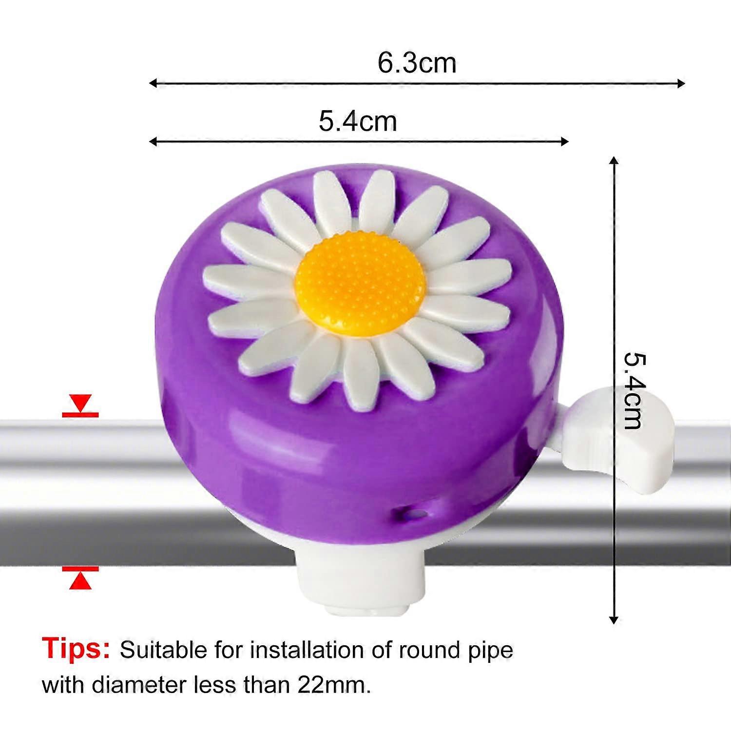 2 Pcs Children's Bicycle Bells, Flower Bicycle Bells, Cute Toddler ...