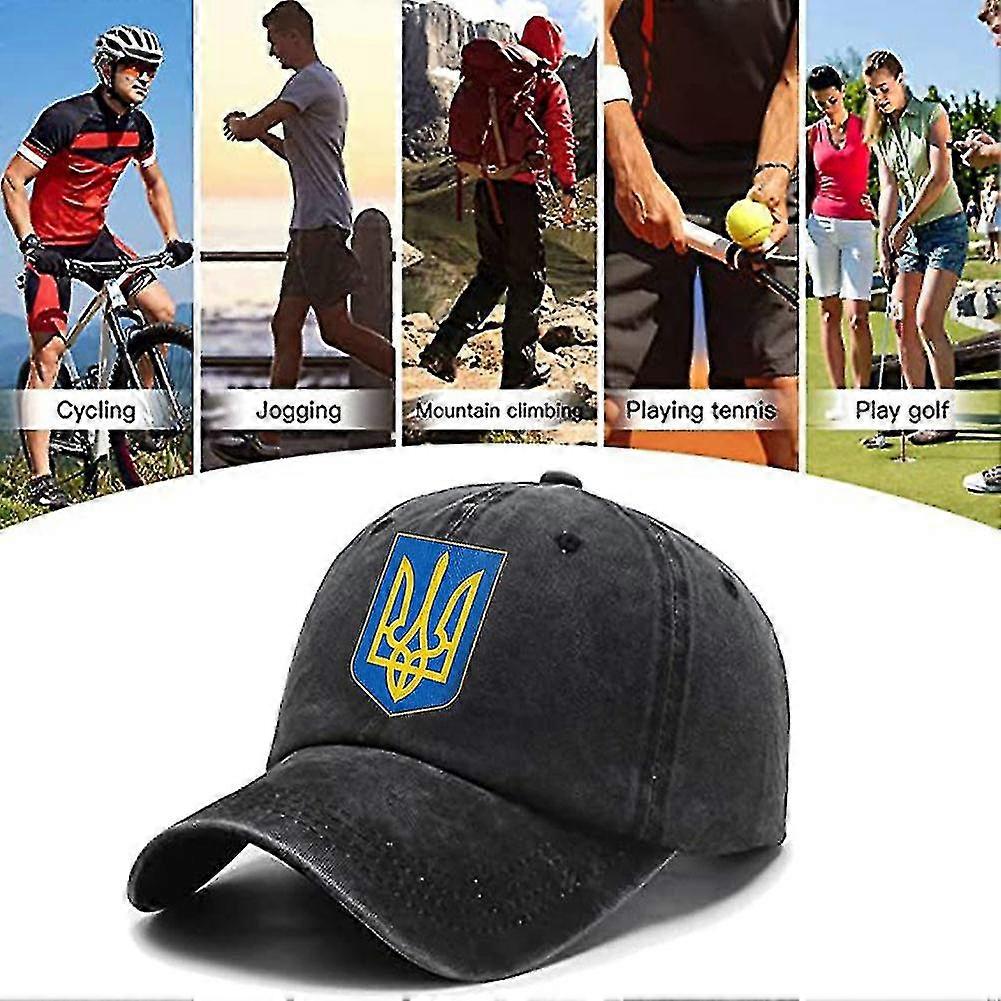 Cotton Baseball Cap Ukraine National Emblem Hat Wear Style Political ...