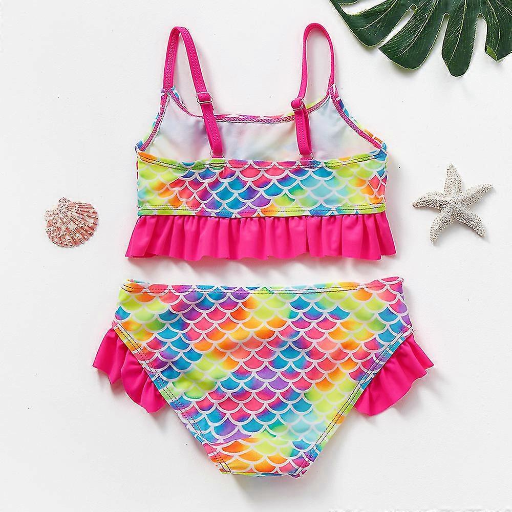 2 ~ 12y Girls Swimsuit Two-piece Girls Swimsuit Children's Swimsuit ...