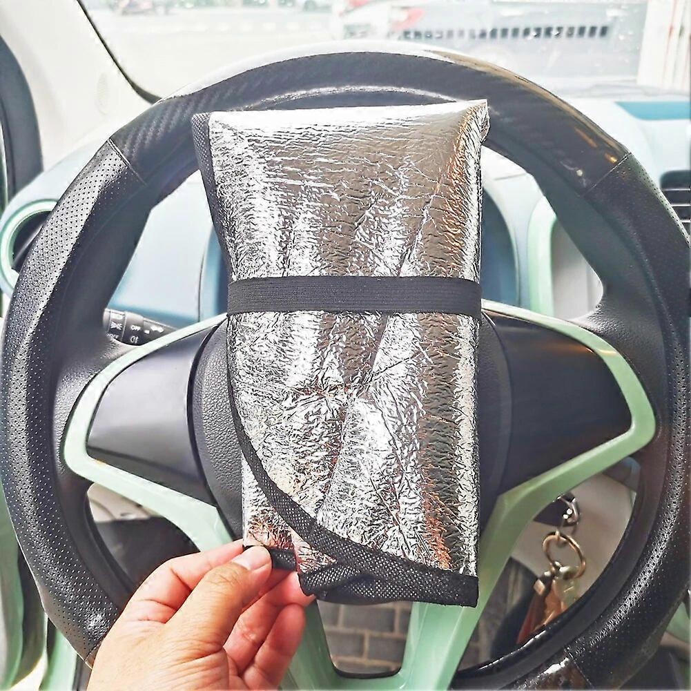 Car Steering Wheel Cover Aluminum Foil Car Steering Wheel Sun Shield ...