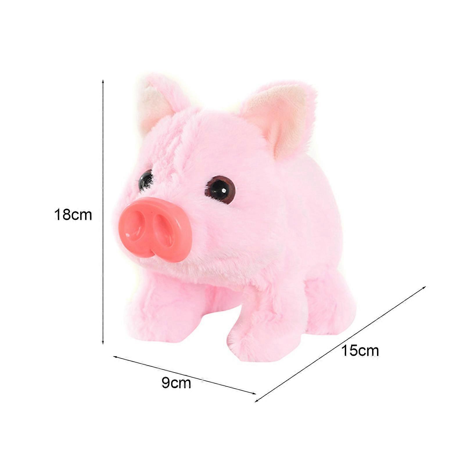 Electric Plush Pig Toy with Sound Movable Nose Mouth Interactive ...