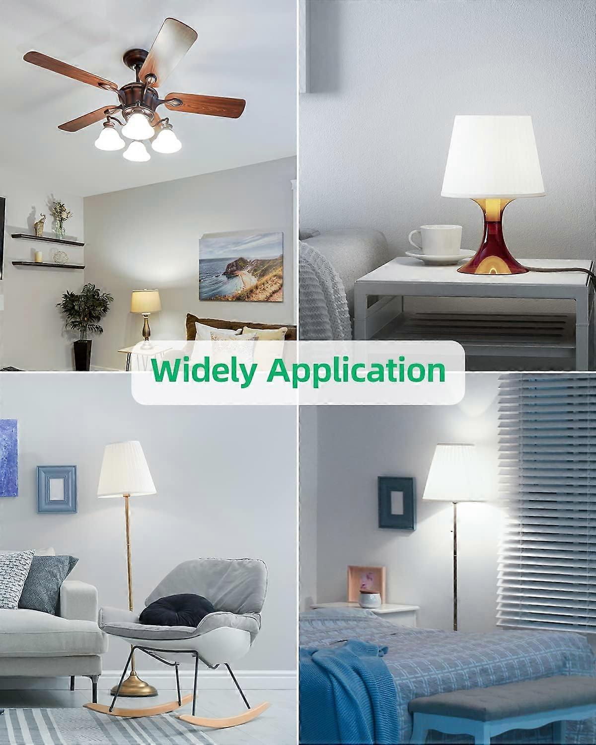 Pack of 10 E27 Warm White LED Bulb, 6500K Standard Bulb, 9W Equivalent to 60W, Non-Dimmable ...