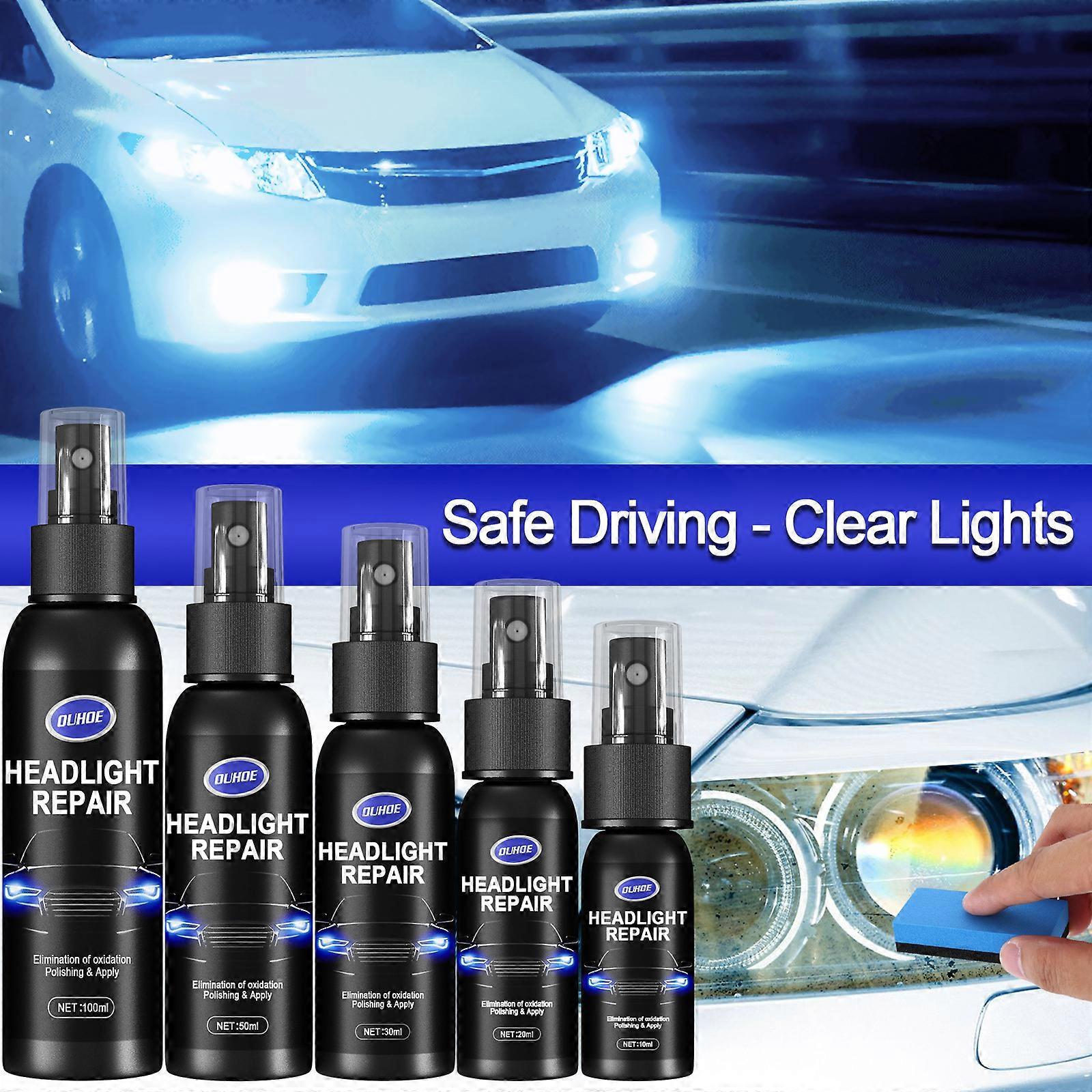 OUHOE Light Repair Spray Automotive Headlight shade Scratches Polishing ...