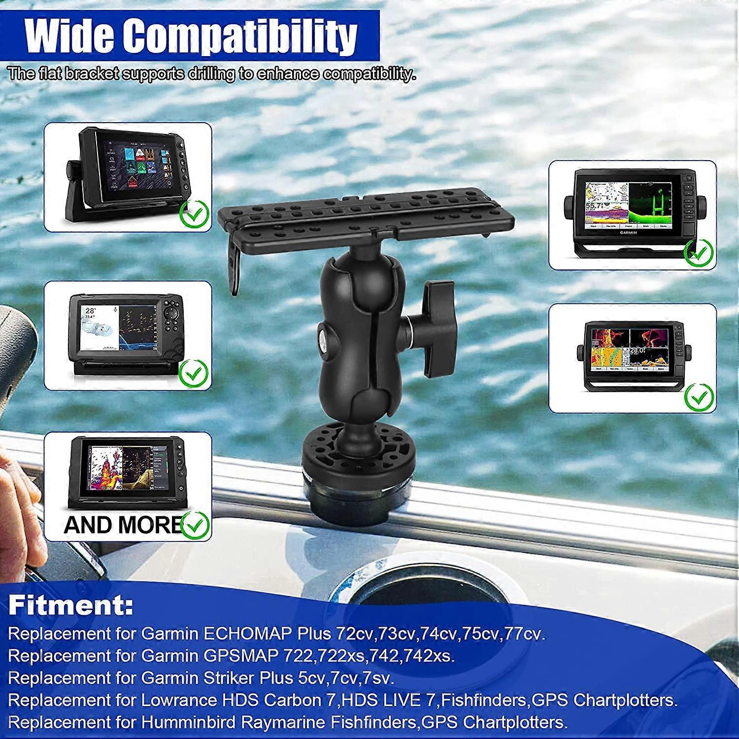 Fish Finder Mount Base, Universal Mounting Plate, Fish Finder Bracket ...