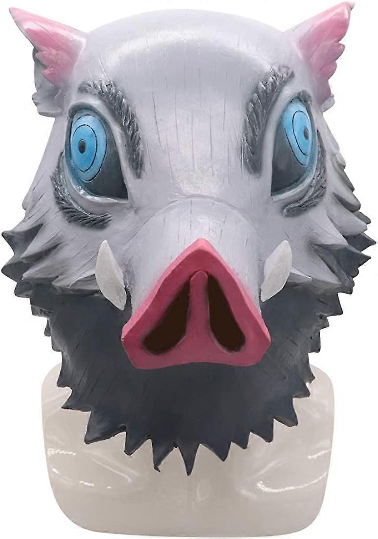 Demon Cosplay Mask Prop Anime Hashibira Inosuke Mask Costume Prop Toy ...