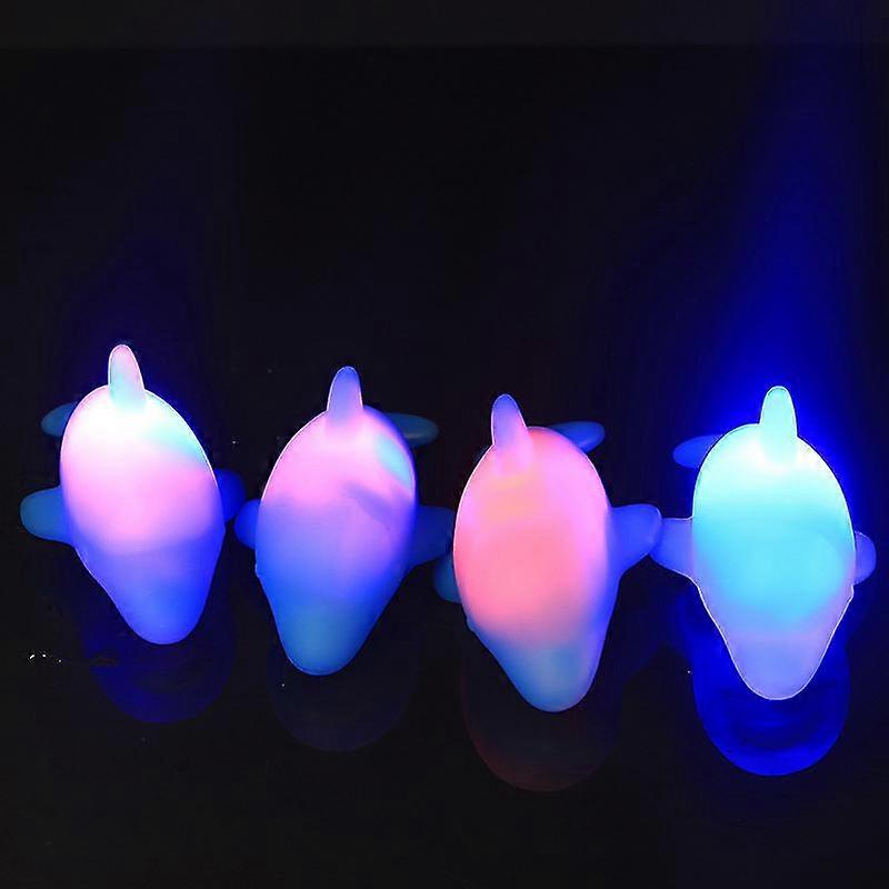 Baby Toys Dolphin Light Up Bath Toy Kids Water Toys Led Glowing Toddler ...