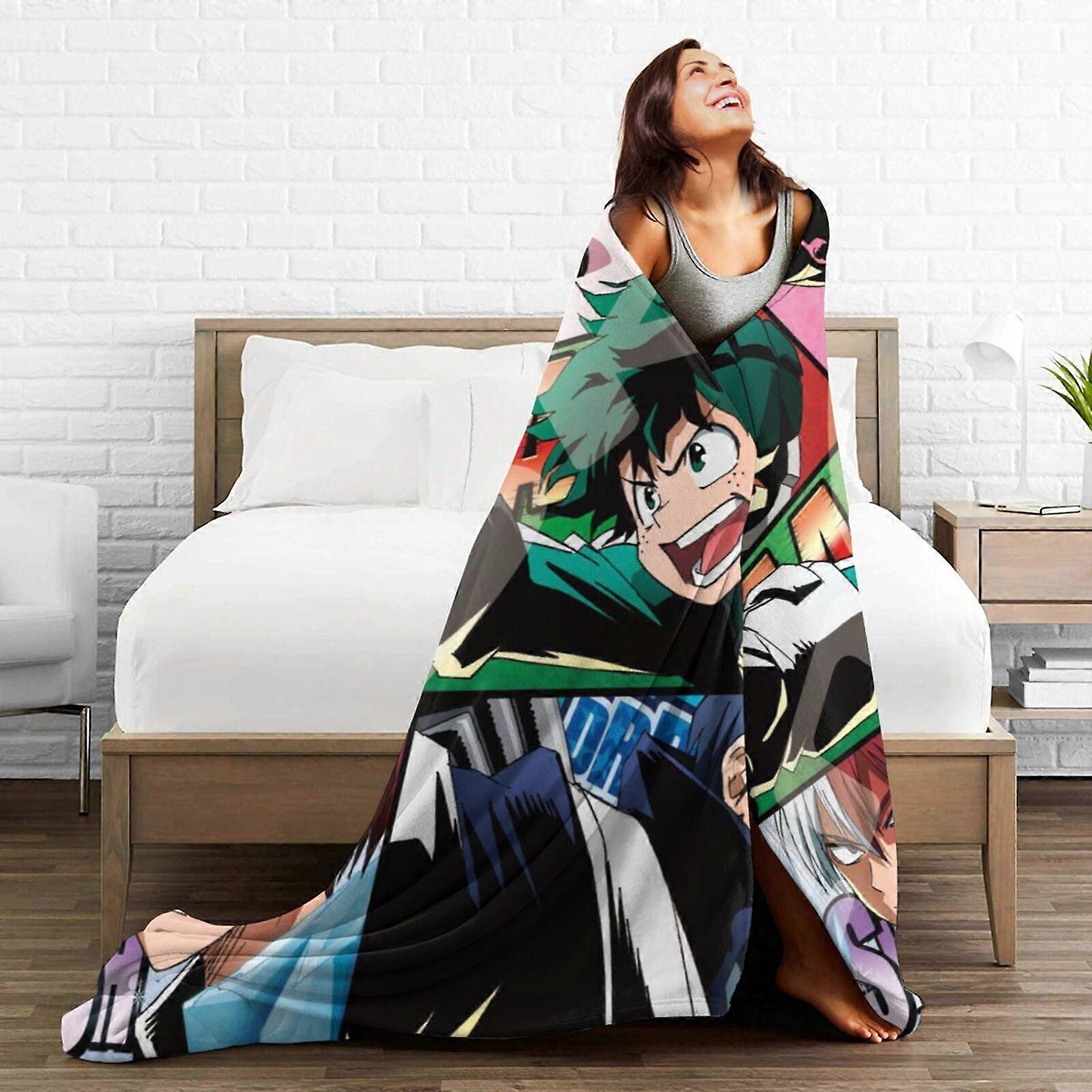 j1173 My Hero Academia Blanket, Anime Throw Blanket For Couch Sofa Bed ...