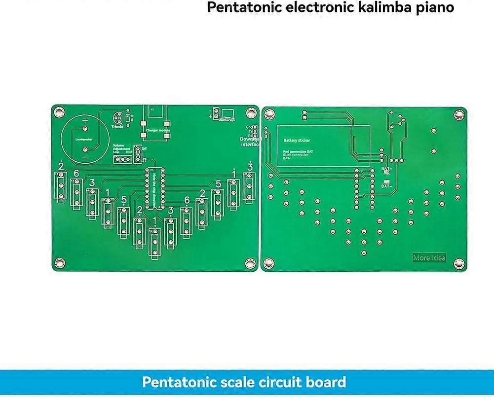 Kalimba Electronic Thumb Piano 17 Keys Pentatonic Scale 17-Key Compact ...
