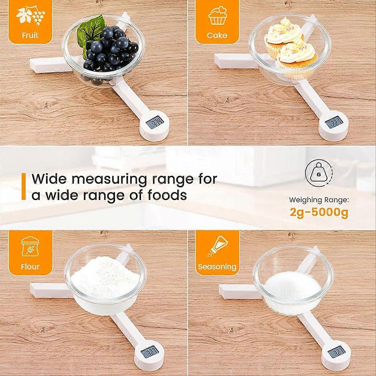 High Precision Folding Food Scale, Digital Kitchen Scale with LCD ...