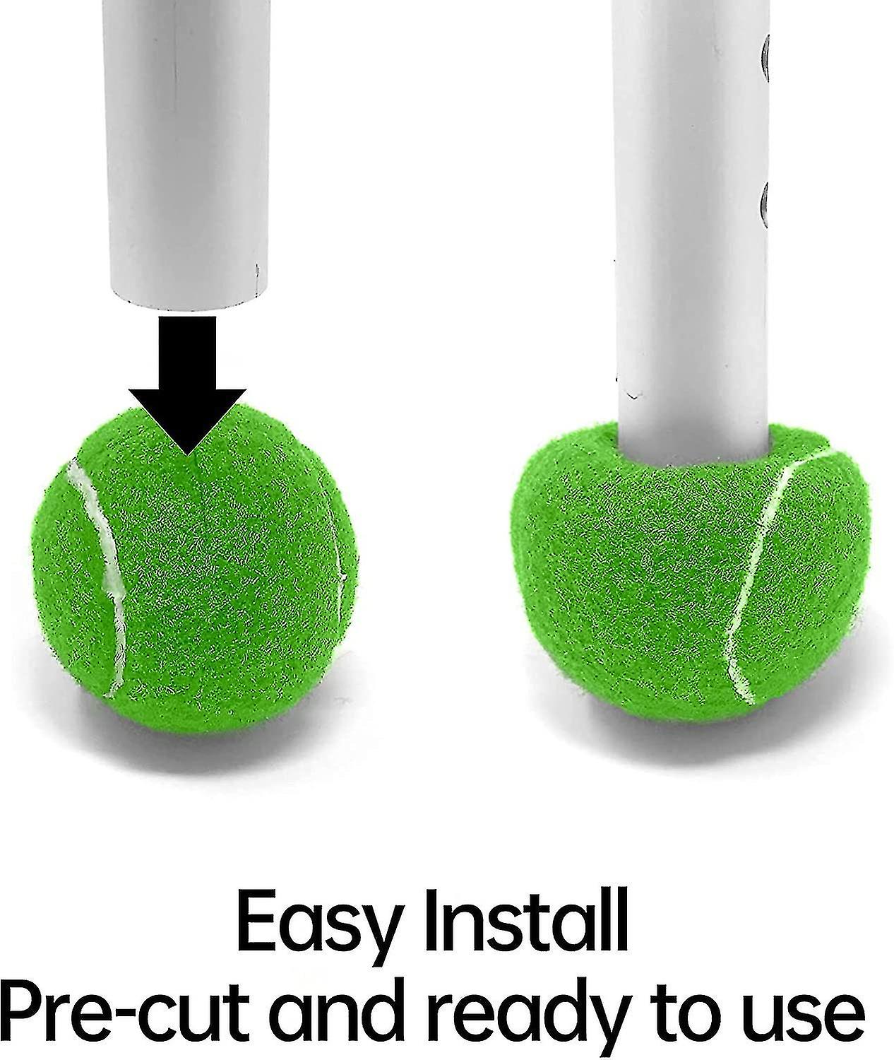 4 Pcs Precut Tennis Balls For Furniture Legs And Floor Protection ...