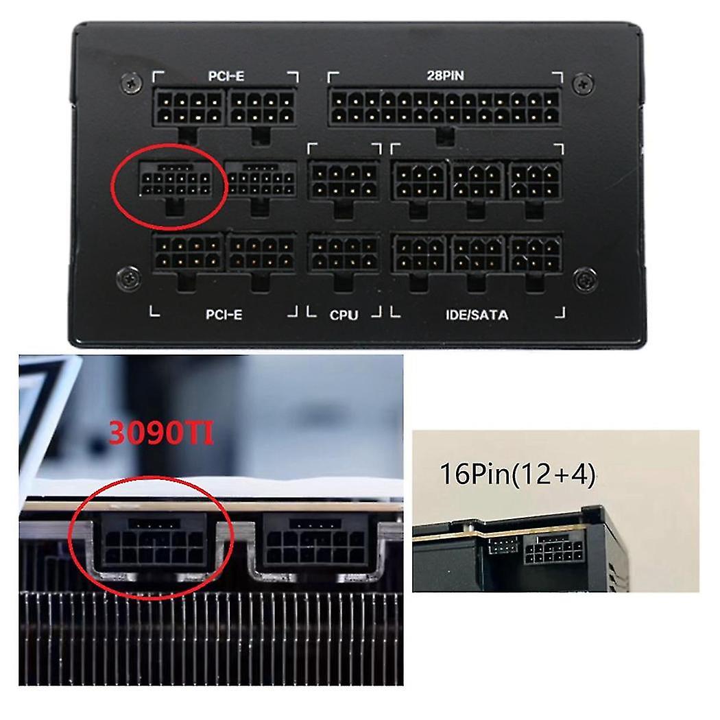 12vhpwr Connector Pcie 5.0 12vhpwr 16pin 12+4pin Male Female Gpu Power ...