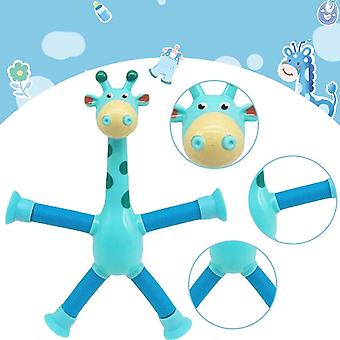 New Telescopic Suction Cup Giraffe Toy,cartoon Luminous Shape-changing ...