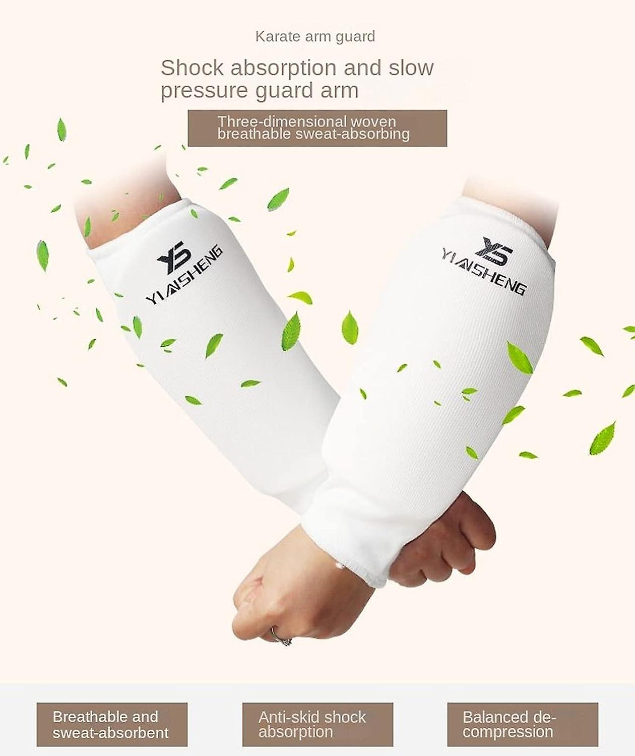 Taekwondo Cloth Combination Hand Fist/forearm Pads Arm Guards Protector ...