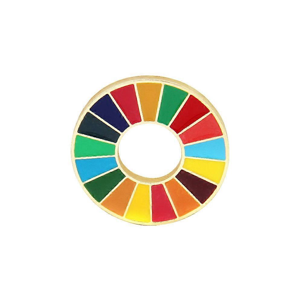 Enamal 17 Colors Sustainable Development Goals Brooch United Nations ...