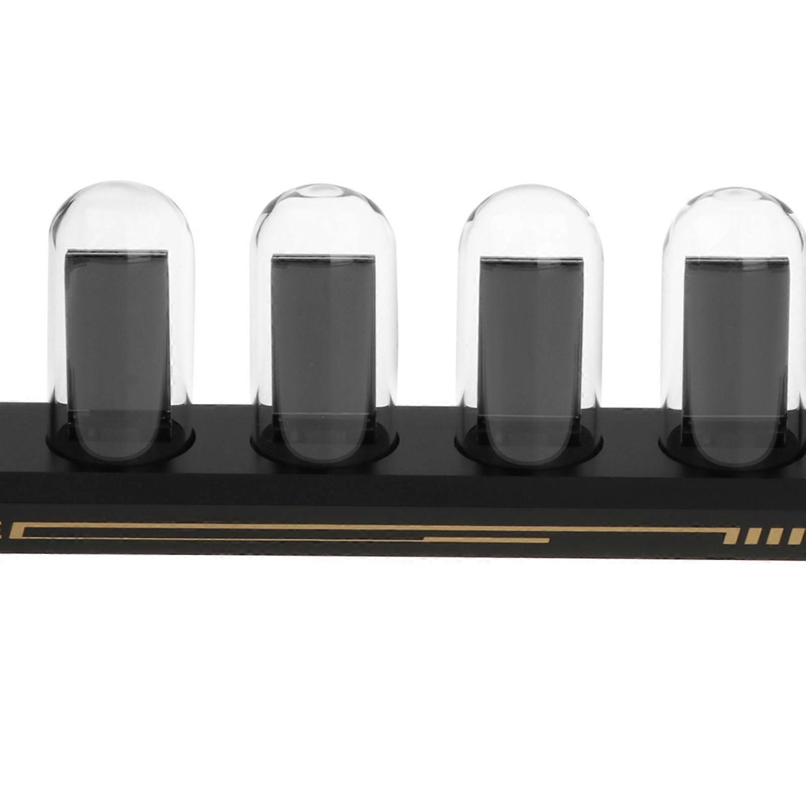 RGB Glow Tube Clock Desktop Digital Clock Housewarming Dorm Nixie Tube ...