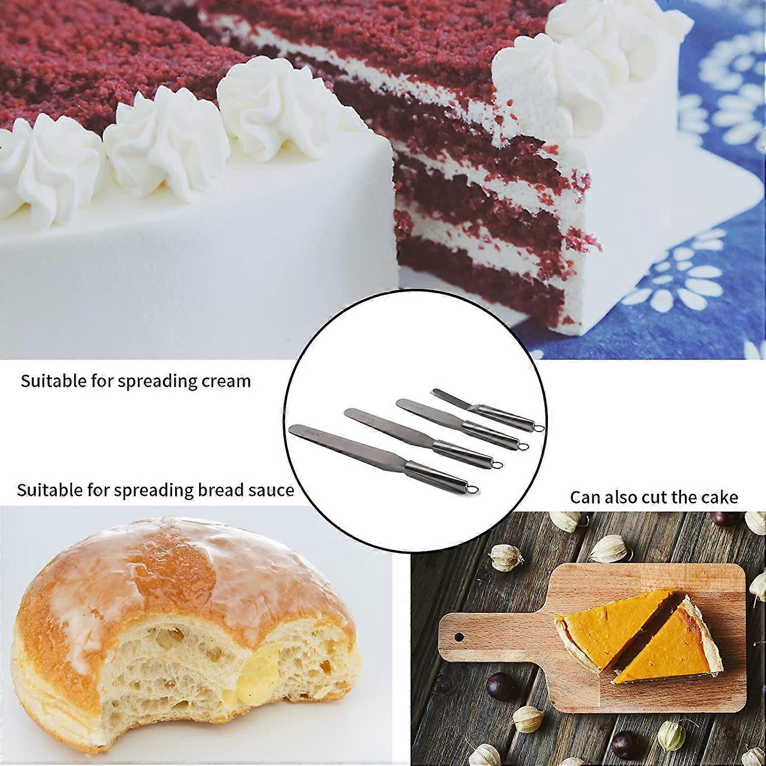 Spatula Stainless Steel Spatula Set - 3 Pcs Straight Spatulas with 1 ...