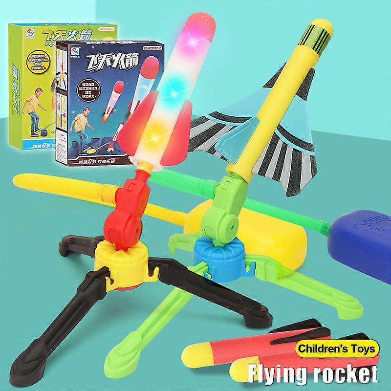 New Foot-stepping Small Outdoor Luminous Ejection Flying Flash Launch ...