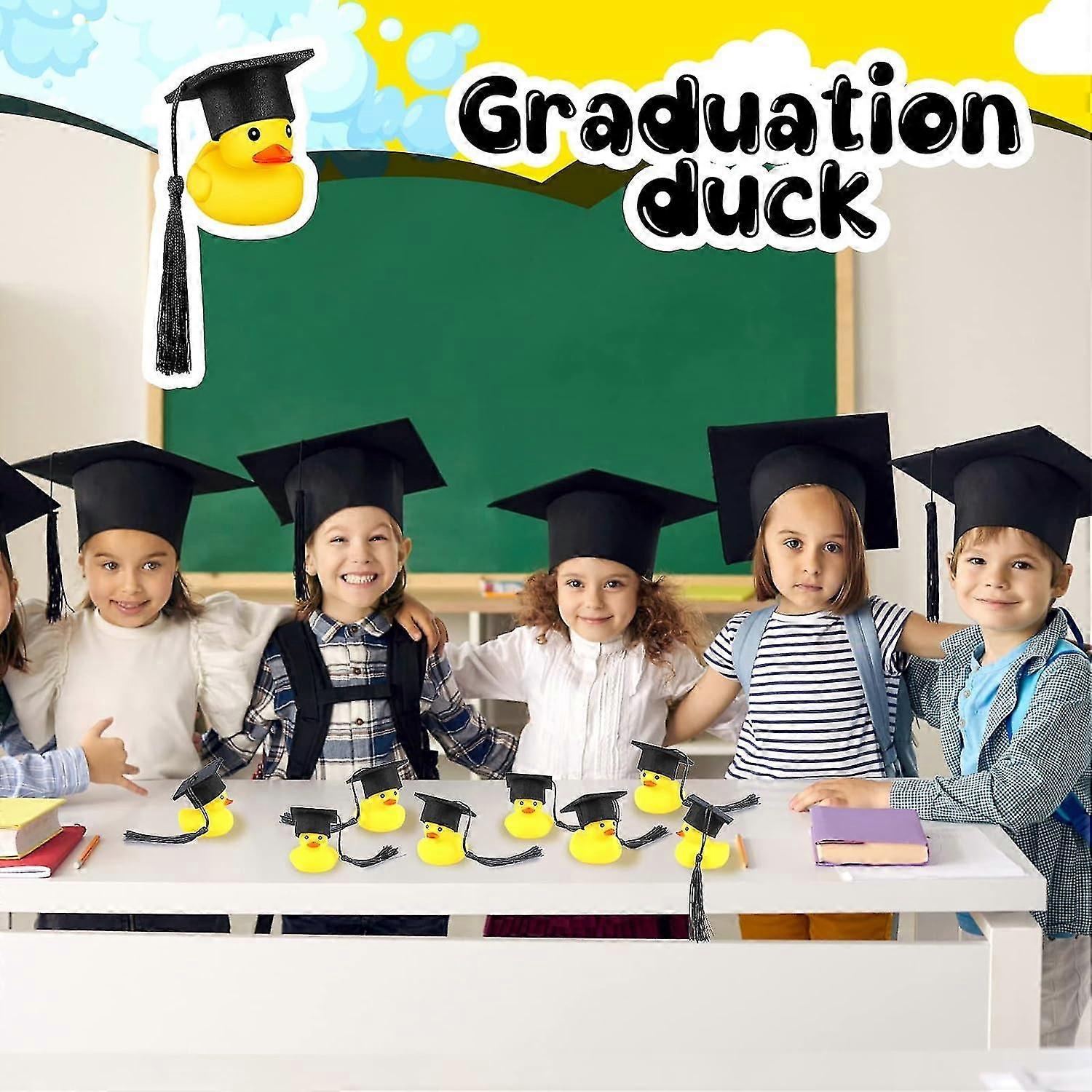 24pcs Graduation Rubber Ducks With Grad Cap, 2024 Diploma Grad Rubber ...