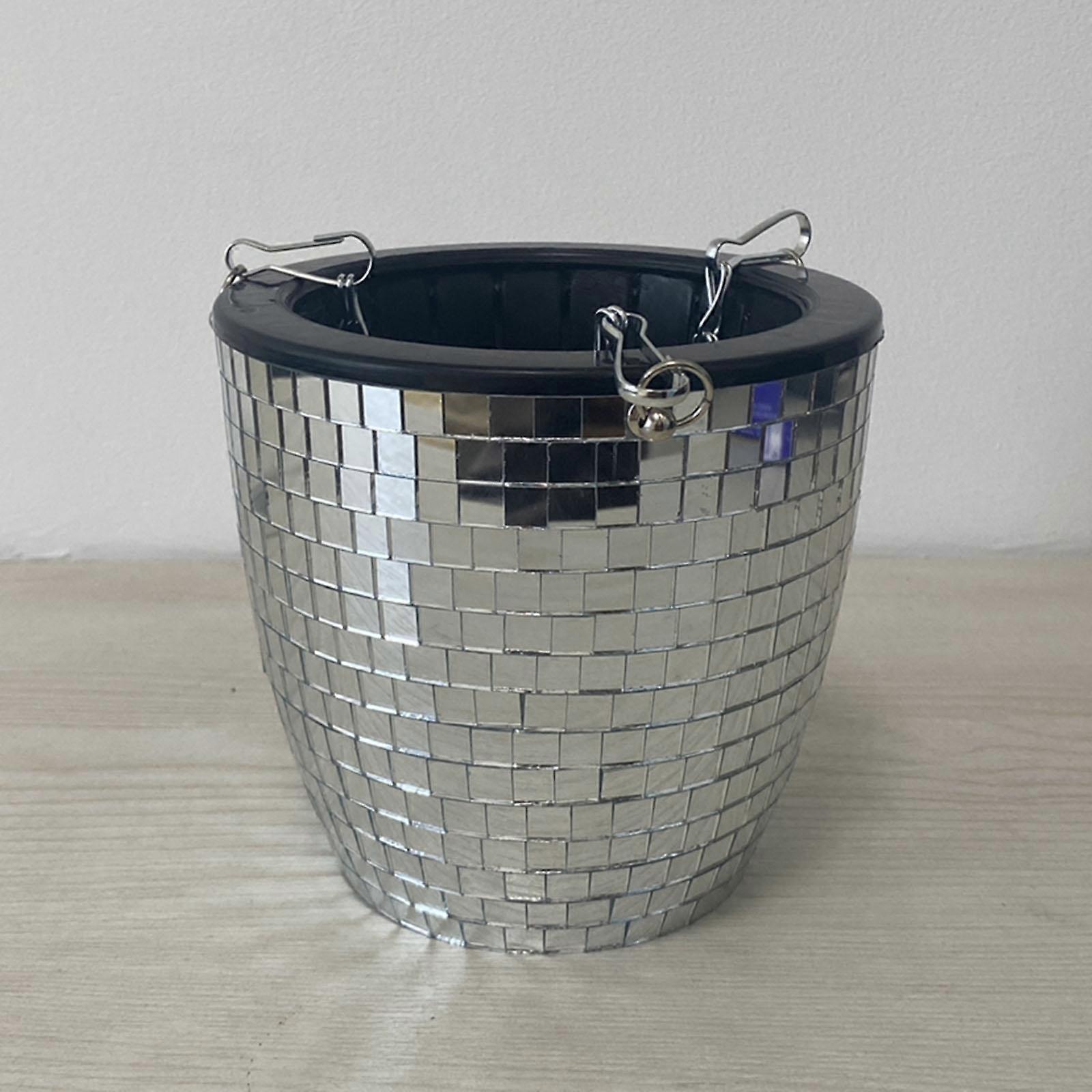 Mirror Disco Planter Mirror Plant Pot Gardening Pots Container Tabletop ...