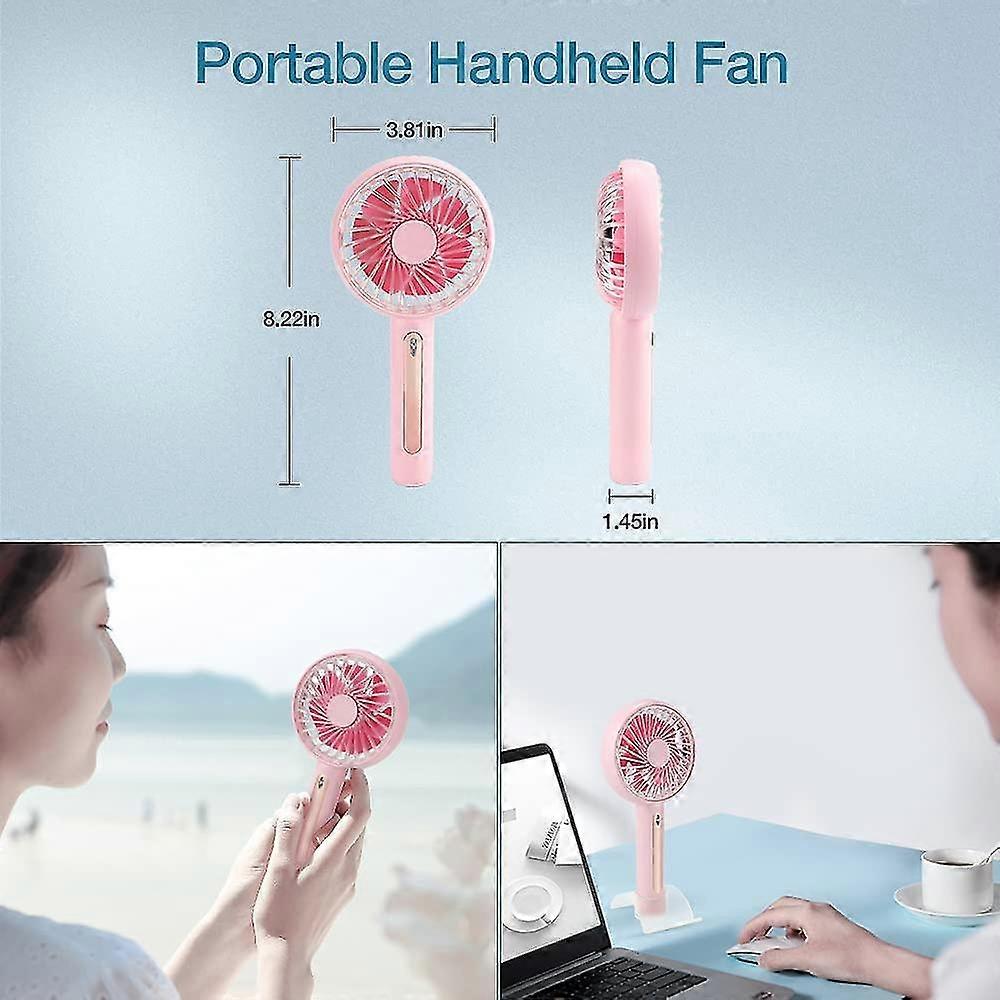 2024 Handheld Fan, Mini Fan With Cell Phone Holder, Battery Operated 4 ...