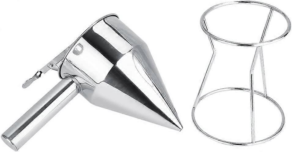 Piston funnel - Stainless steel baking funnel dispenser with desserts ...