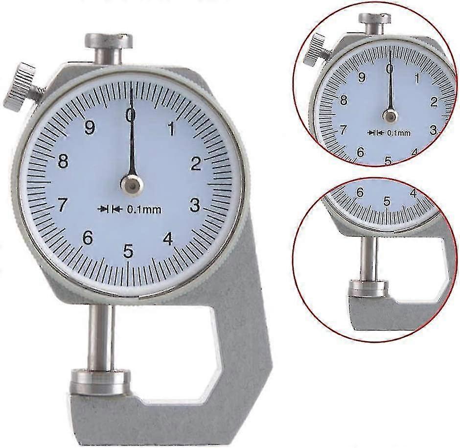 Digital Thickness Gauge, Round Dial, 0.1mm, Accuracy For Paper, Leather ...
