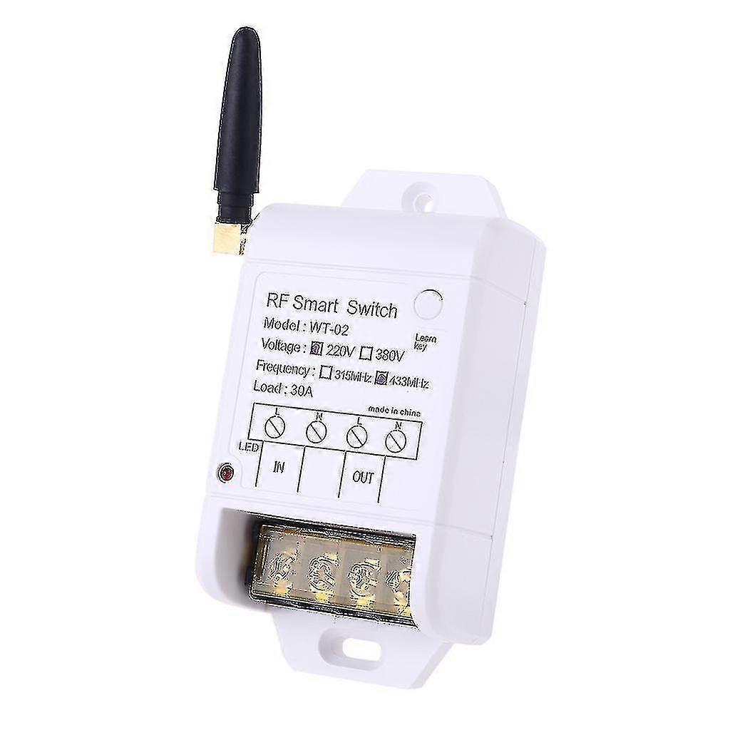 315mhz 433mhz +220v 380v 30a Relay Wireless Remote Control Switch ...