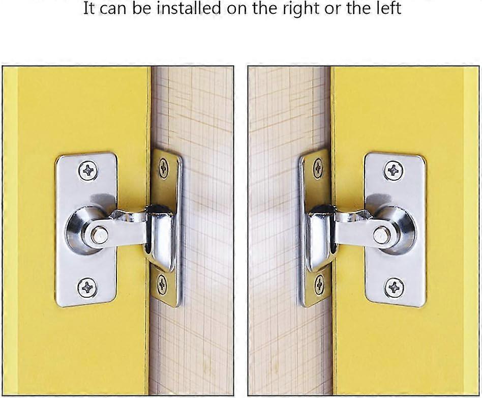 90 Degree Door Lock Right Angle Door Latch Bolt 1-3/4" Stainless Steel ...