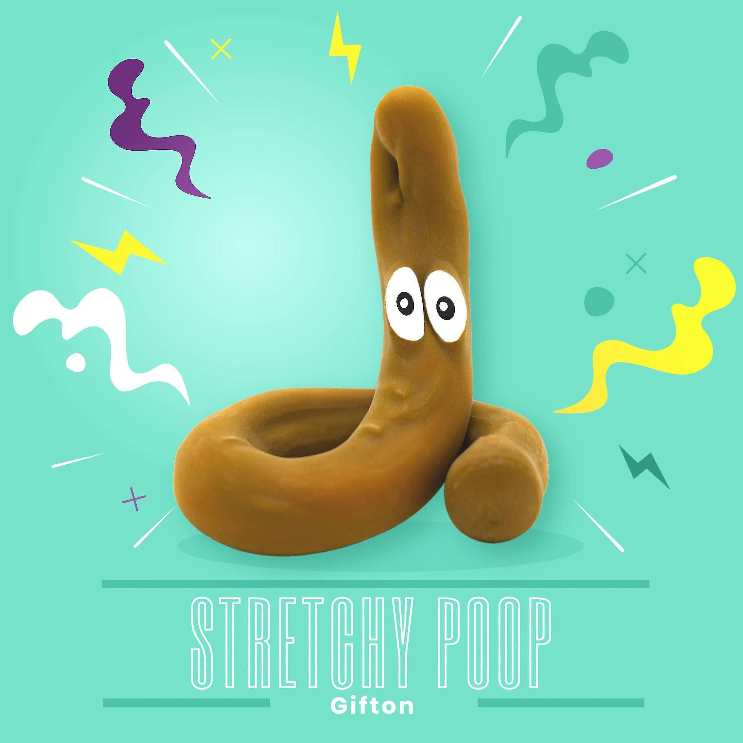Stretchy Poo Stress Relief Ball Fake Poop - Novelty 2022 Design - Gift ...
